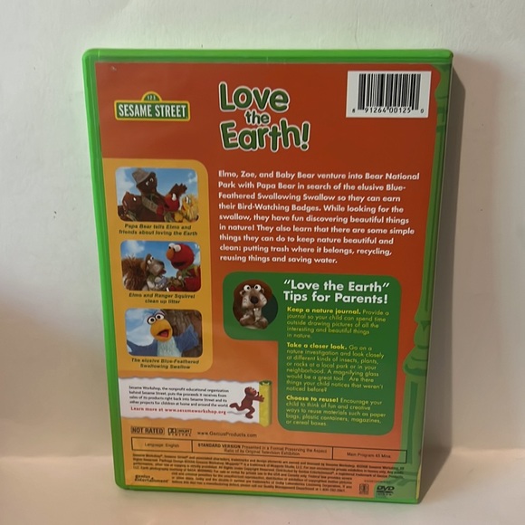 Fox | Media | Sesame Street Love The Earth Dvd Elmo | Poshmark